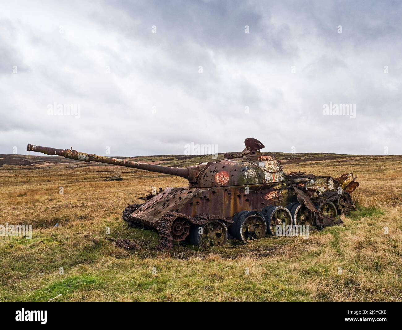 Otterburn ranges in Northumberland, UK with targets Stock Photo - Alamy