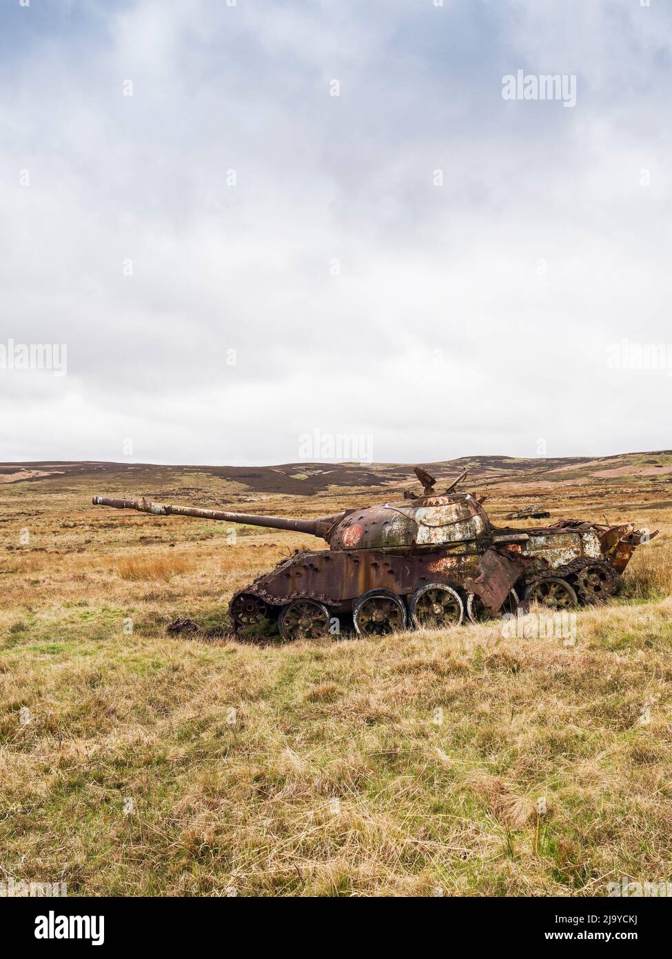 Otterburn ranges in Northumberland, UK with targets Stock Photo - Alamy