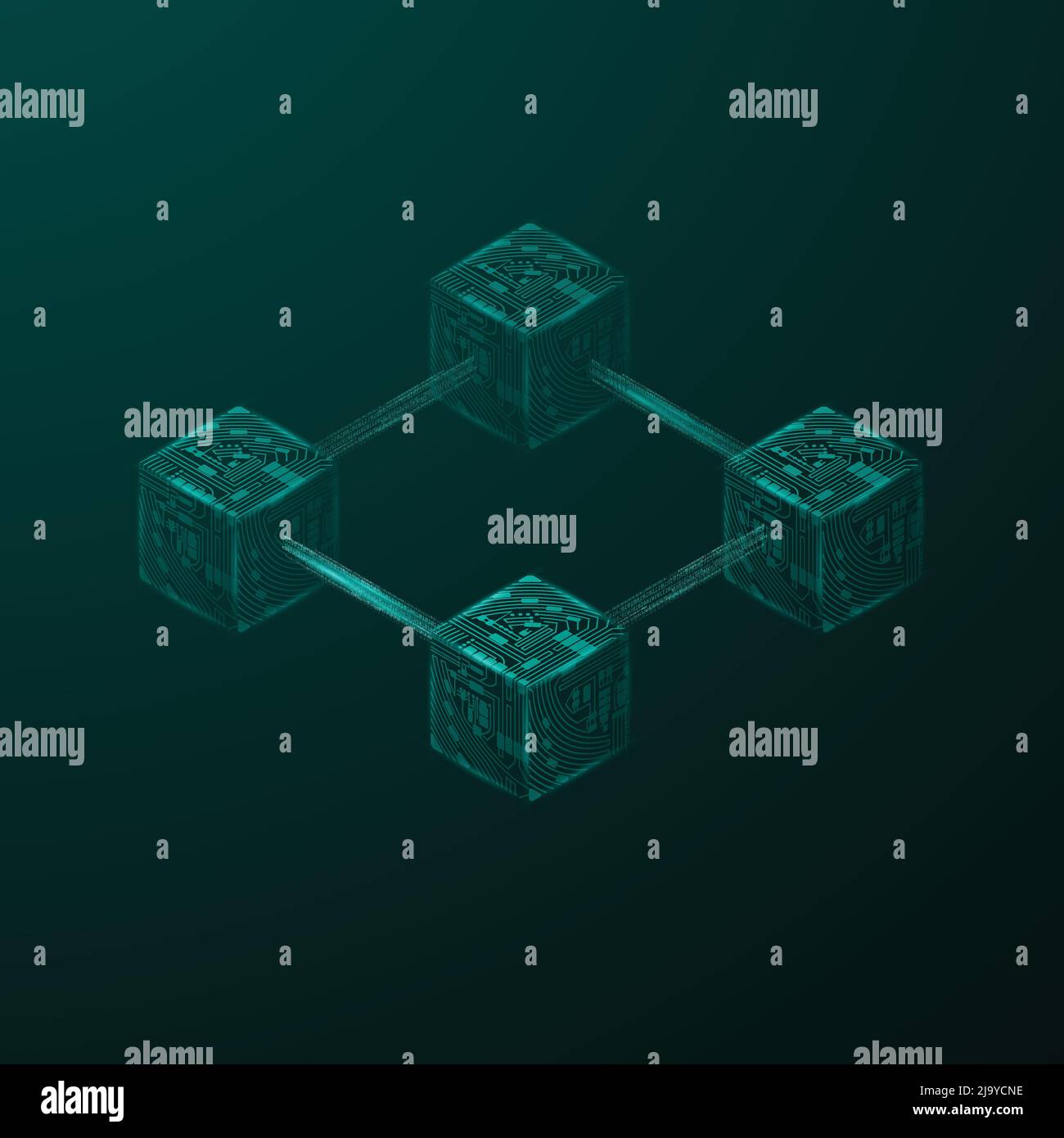 Digital information blocks background Stock Vector Image & Art - Alamy