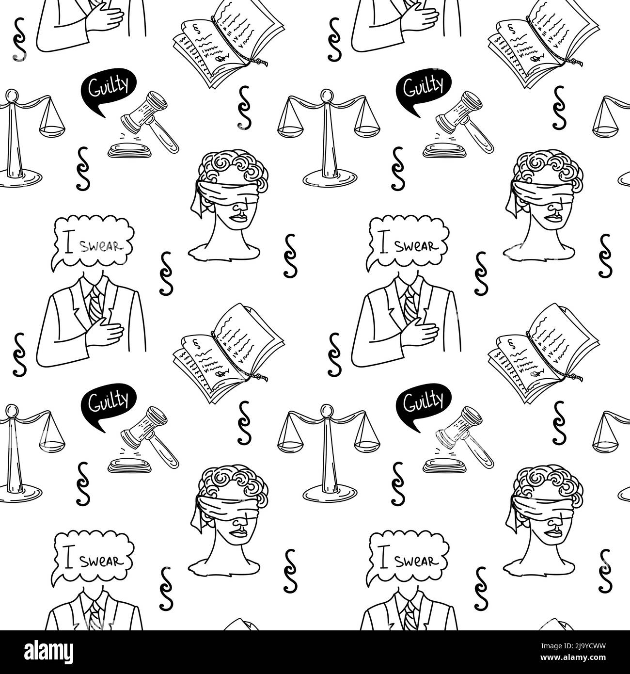 Hammer icon in doodle Black and White Stock Photos & Images - Alamy