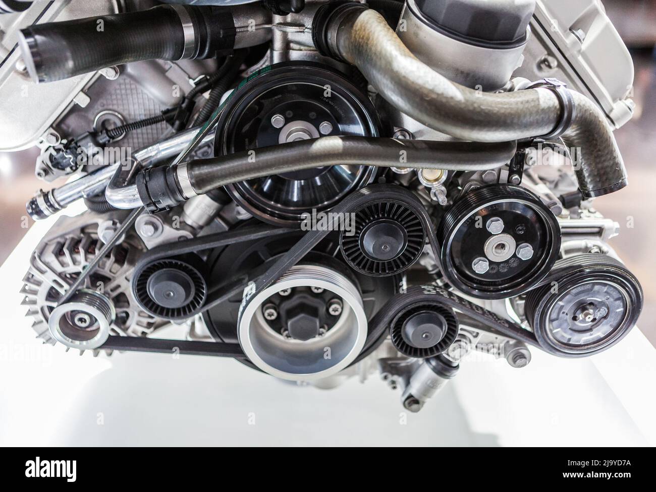 Close up shot of car engine Stock Photo - Alamy