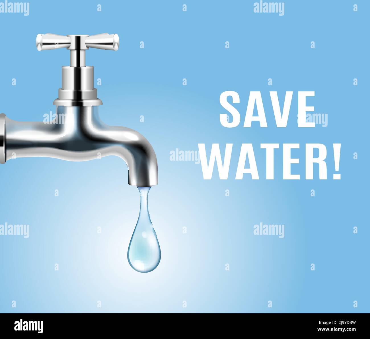 Save water advertising ecology Stock Vector Images - Alamy