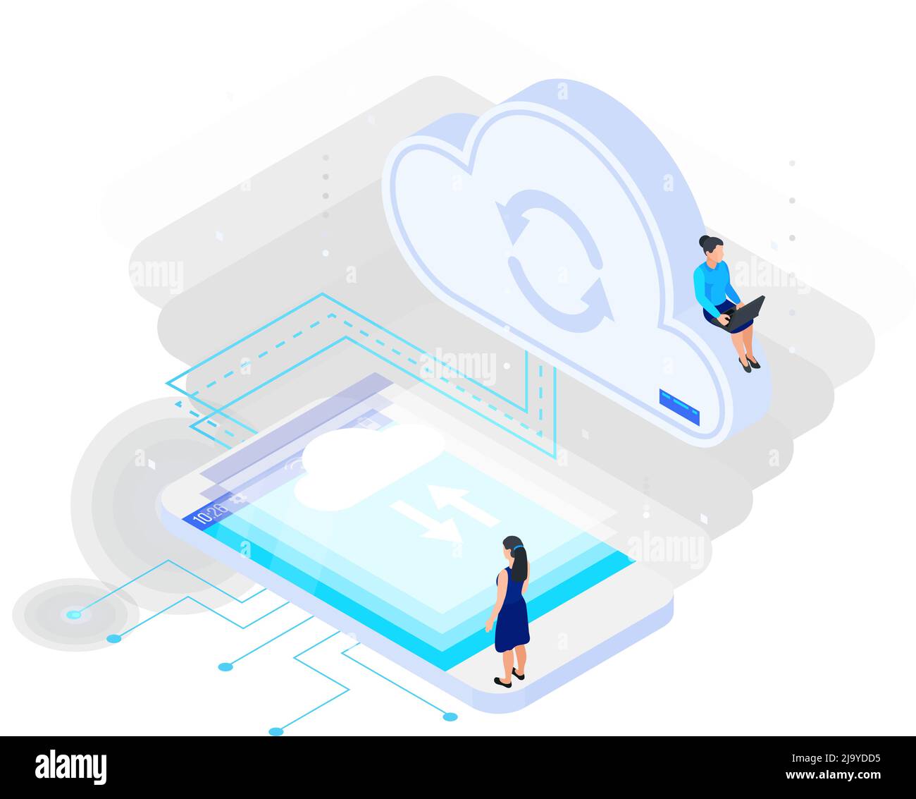 Syncing vector vectors Stock Vector Images - Alamy