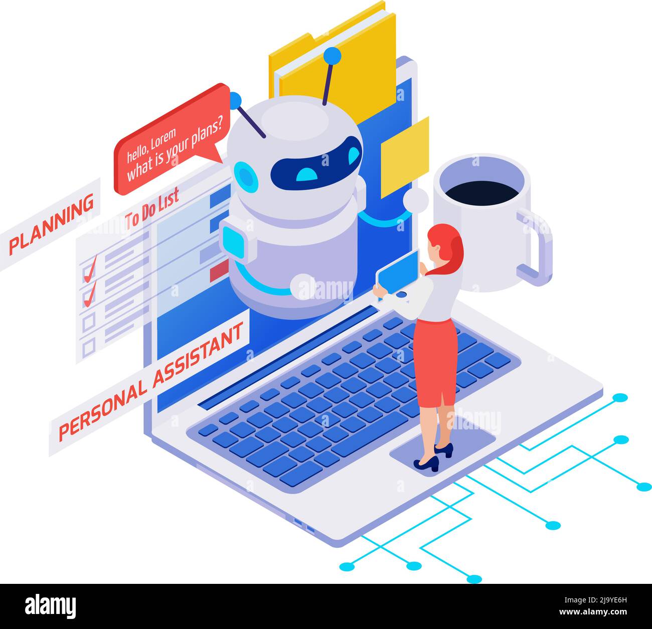 Assistant icon vector vectors Cut Out Stock Images & Pictures - Alamy