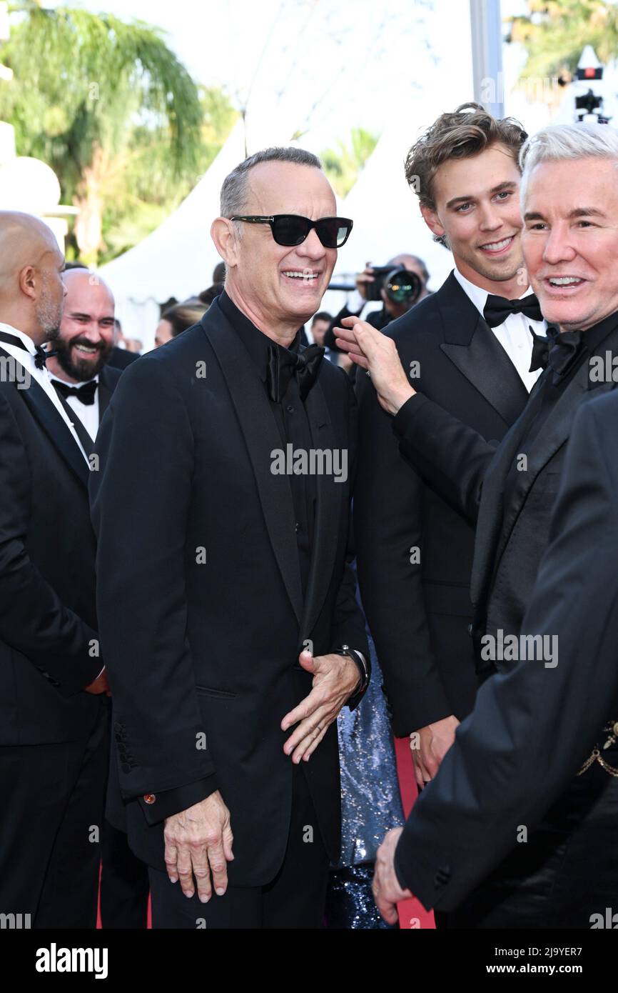 Tom Hanks , Austin Butler , Baz Luhrmann 75th Cannes Film Festival Red ...