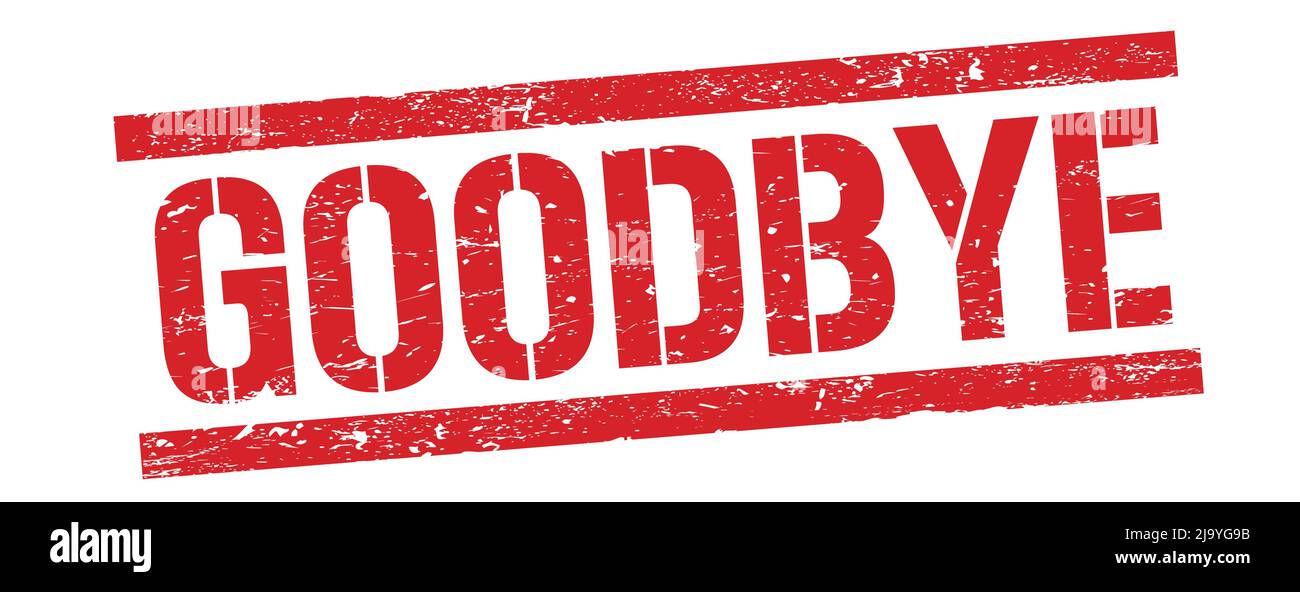 Goodbye stamp Cut Out Stock Images & Pictures - Alamy
