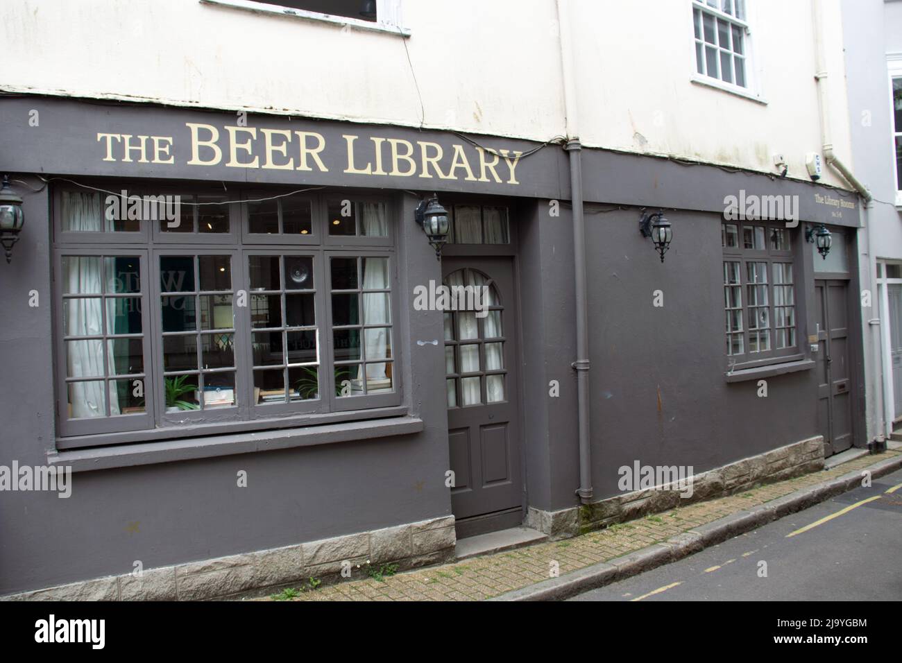 TOTNES, UK - JUNE 26, 2021 Totnes Brewing Co. renamed as The Beer ...