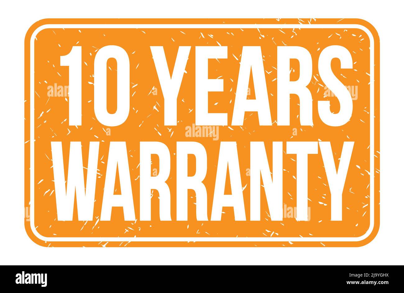 10 years warranty stamp sign Cut Out Stock Images & Pictures - Alamy