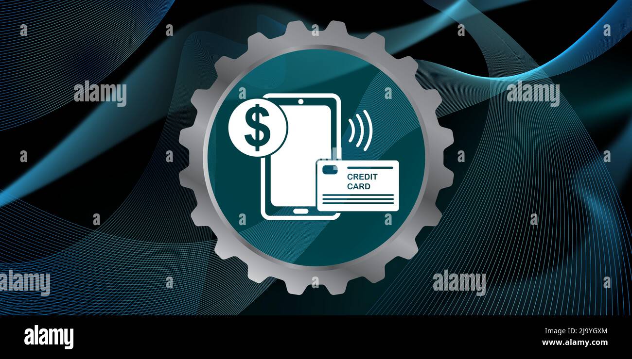 Illustration of an e-payment concept Stock Photo - Alamy
