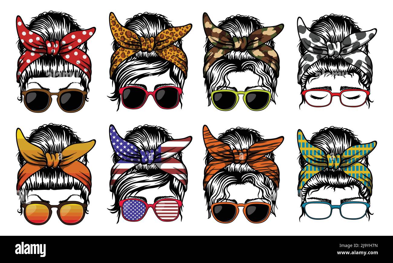 Woman hair beauty bun Cut Out Stock Images & Pictures - Alamy