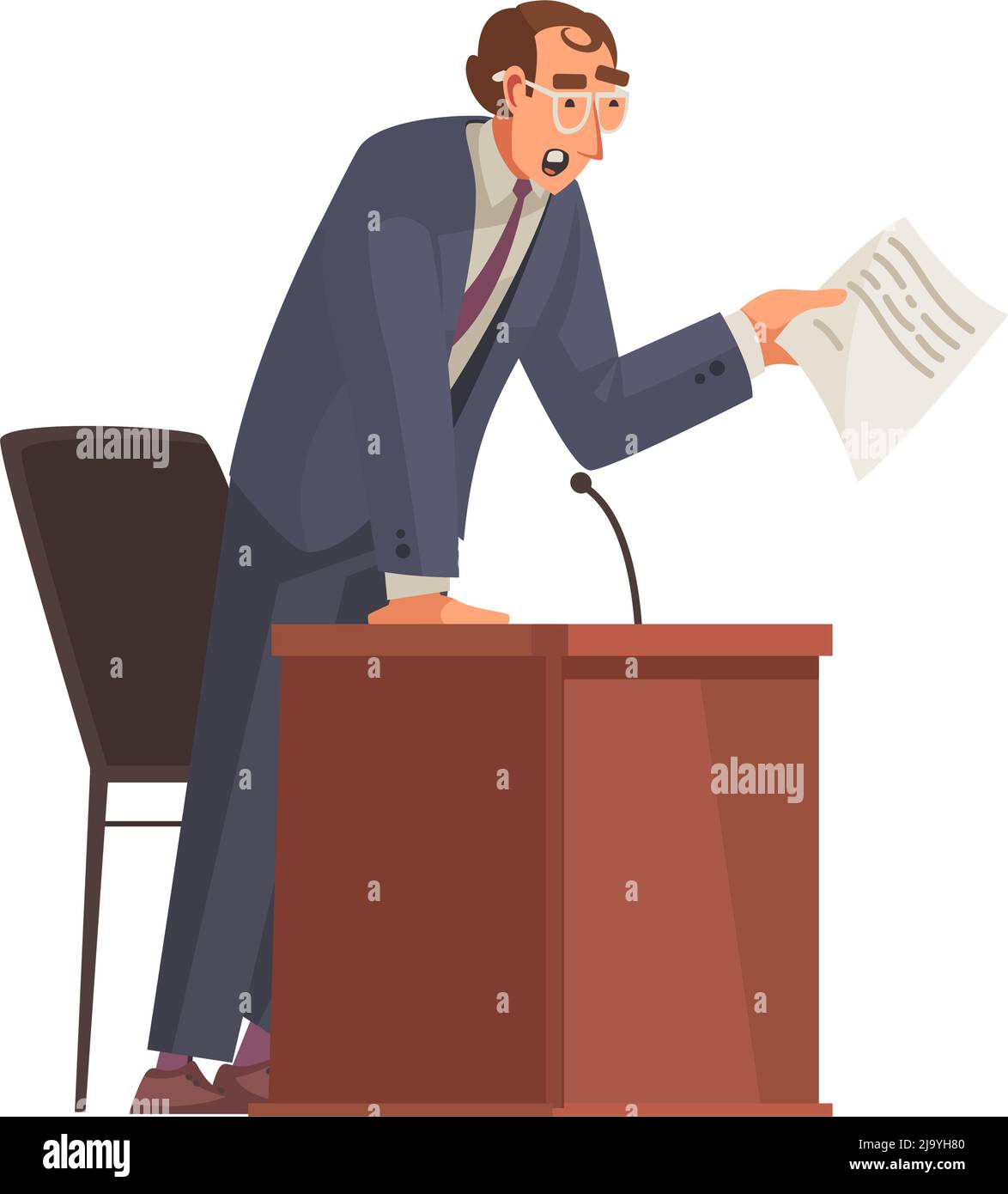Speaking law Stock Vector Images - Alamy