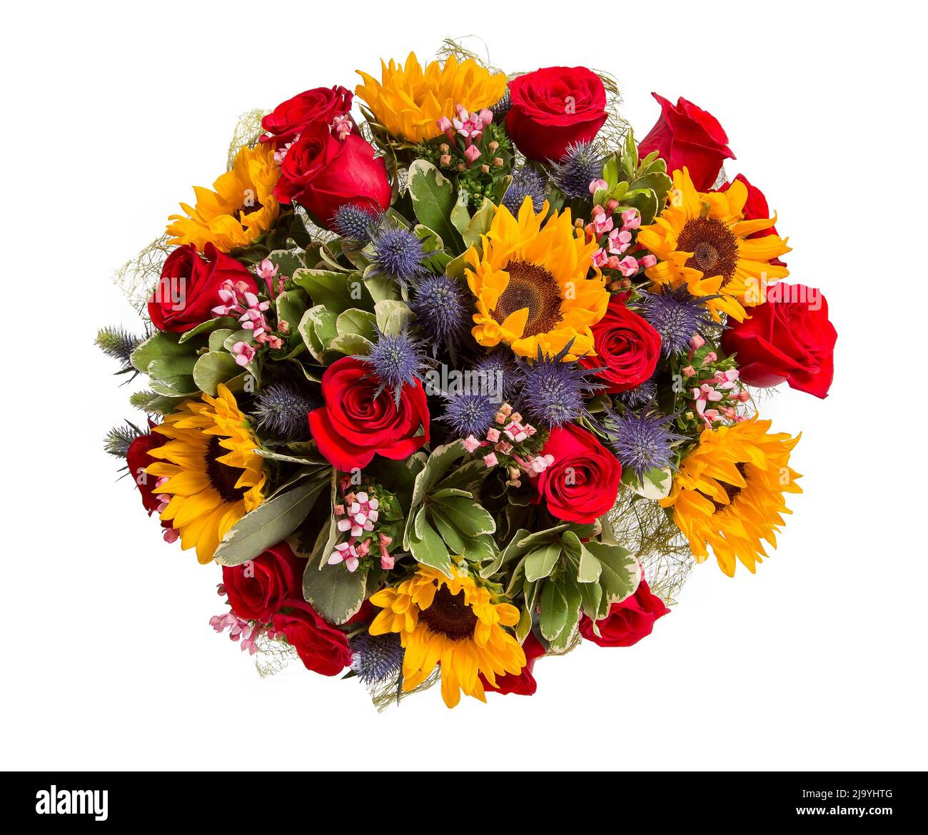 Flower Bouquet Top View