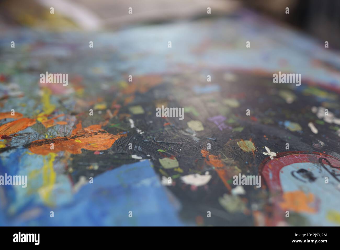 Multicolor painting and different patterns and colors in painting Stock ...