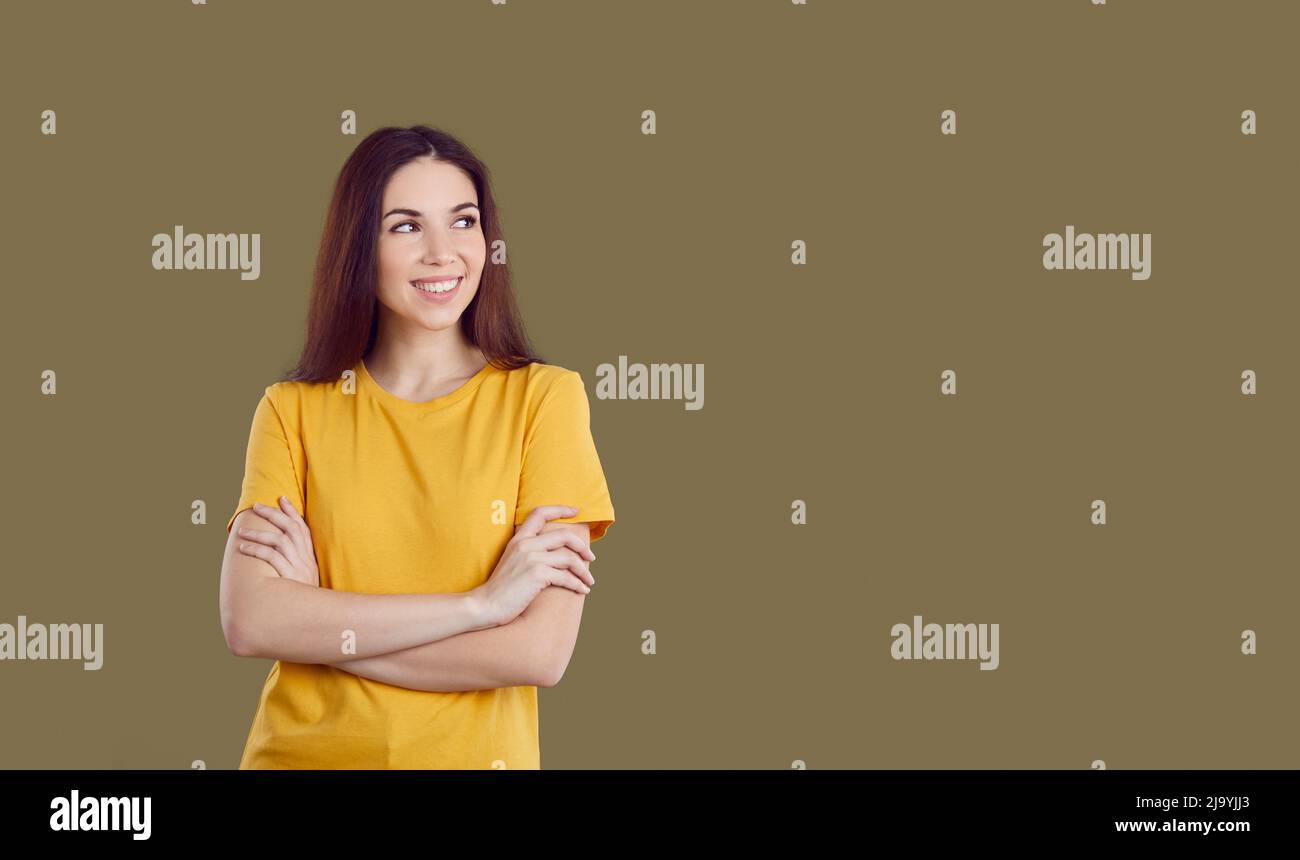 Girl thinking empty hi-res stock photography and images - Alamy