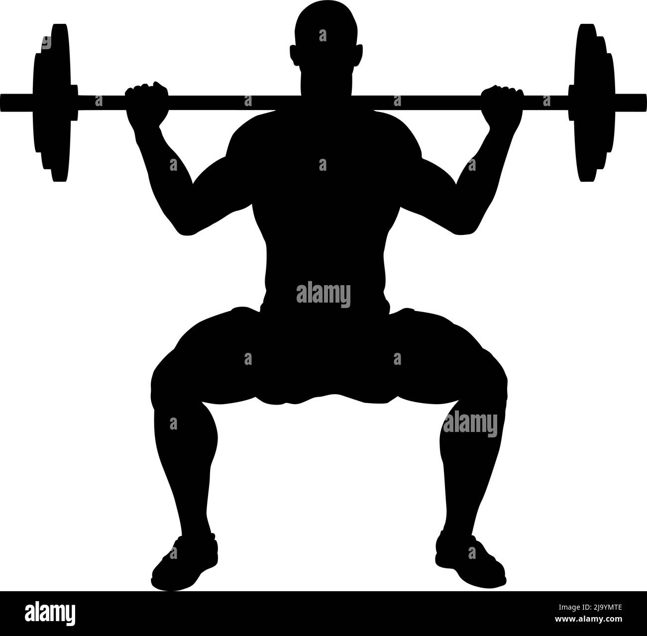 Barbell Snatch Silhouette