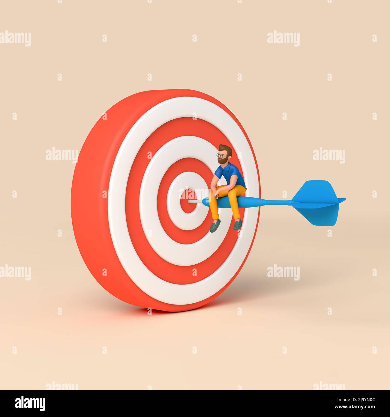 Personal aims and ambition concept. person reaching their goals. Male ...