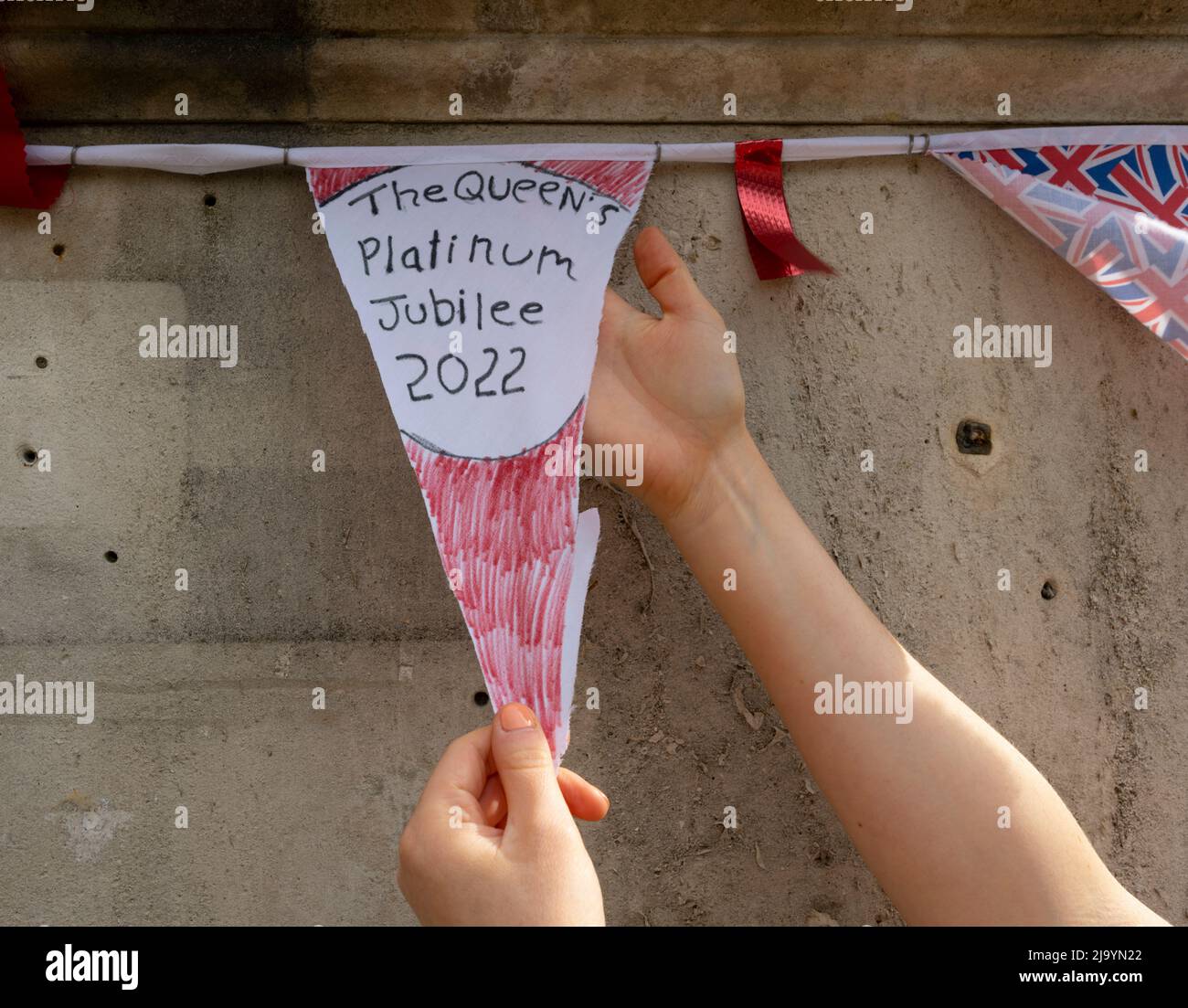 Jubilee bunting 2022 hi-res stock photography and images - Alamy