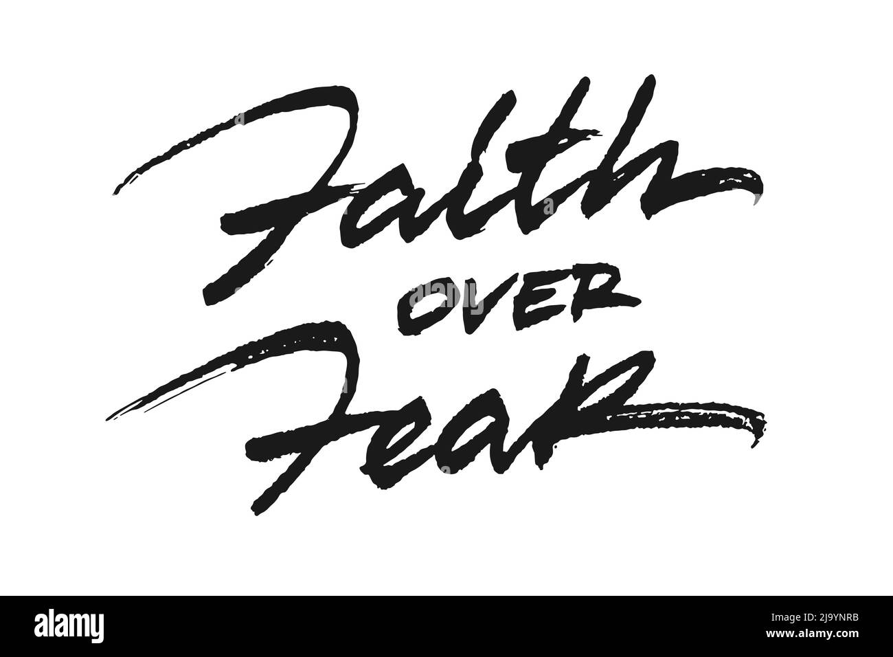 Faith Over Fear vector lettering Stock Vector Image & Art - Alamy