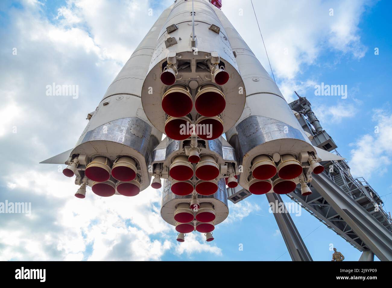 Monument of russian space rocket Vostok one Stock Photo - Alamy