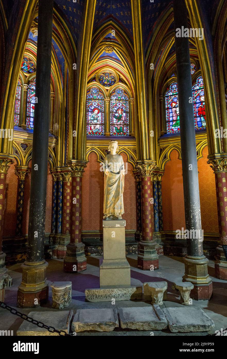 Paris, France, April 1, 2017: The Sainte Chapelle (Holy Chapel) in ...