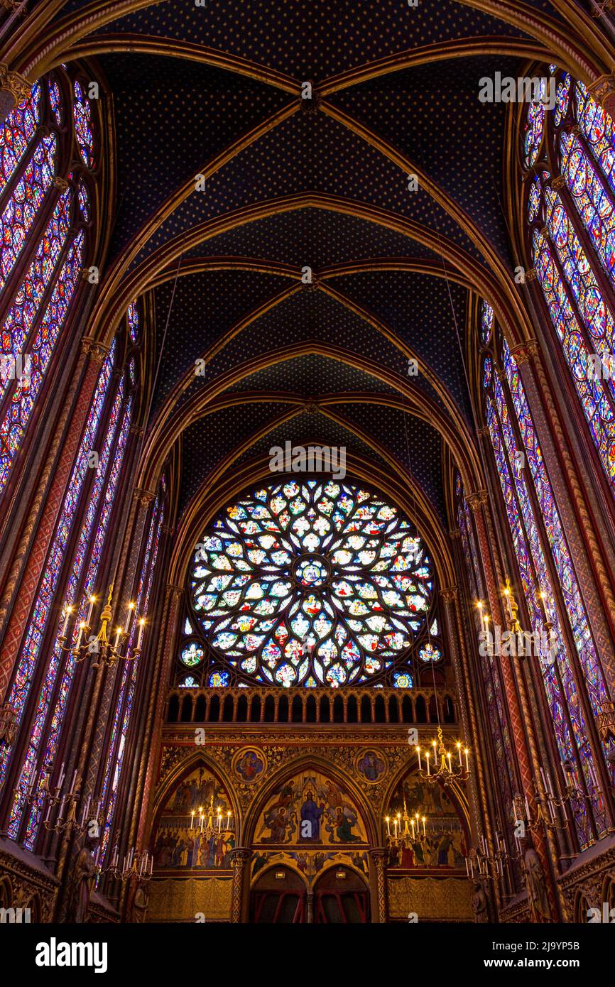 Paris, France, April 1, 2017: The Sainte Chapelle (Holy Chapel) in ...