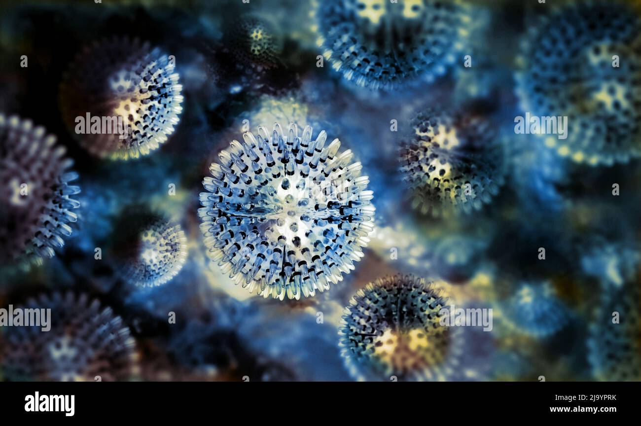virus cells graphic Stock Photo - Alamy