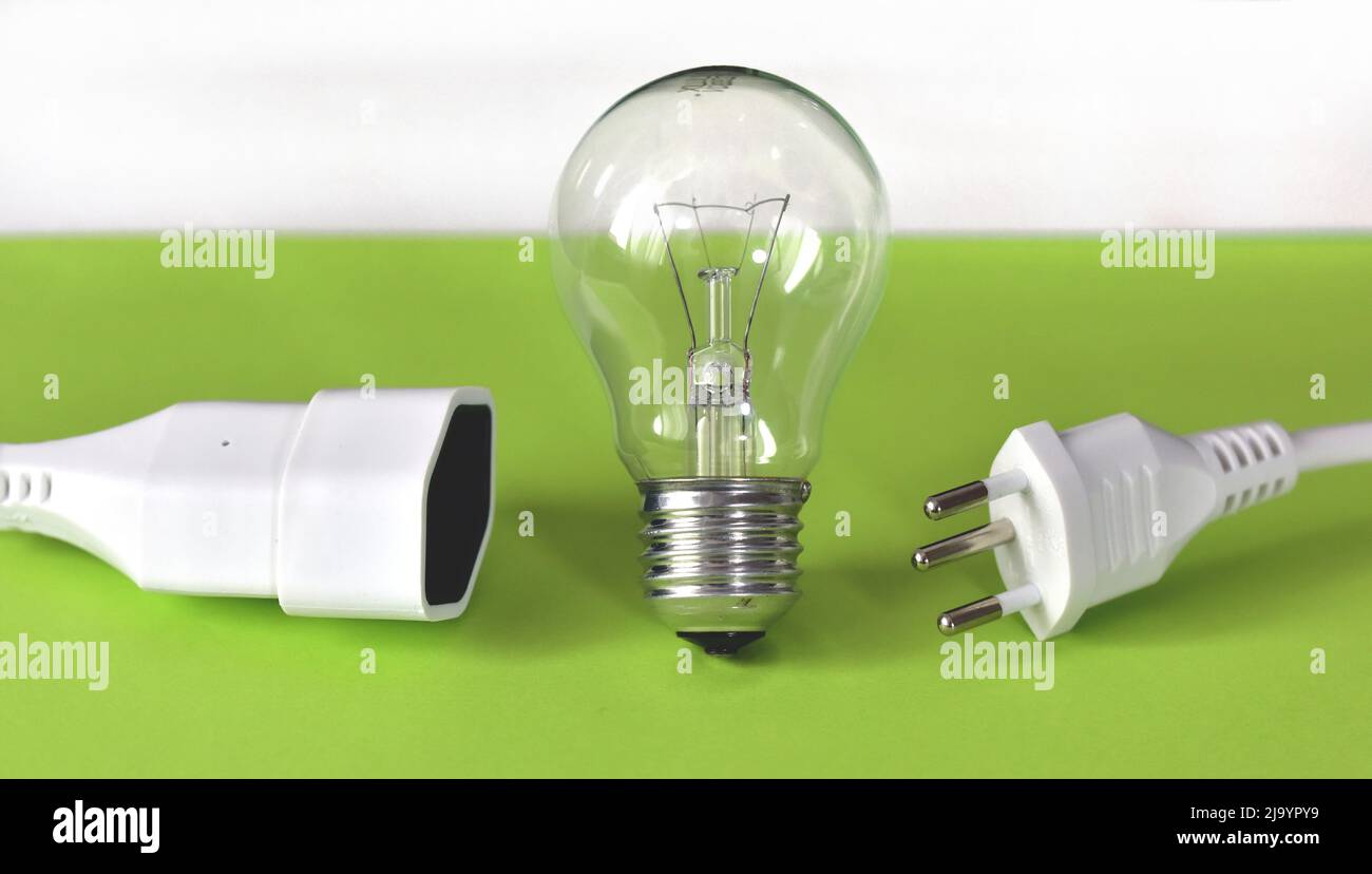 Business concept eco light connection power energy hi-res stock ...