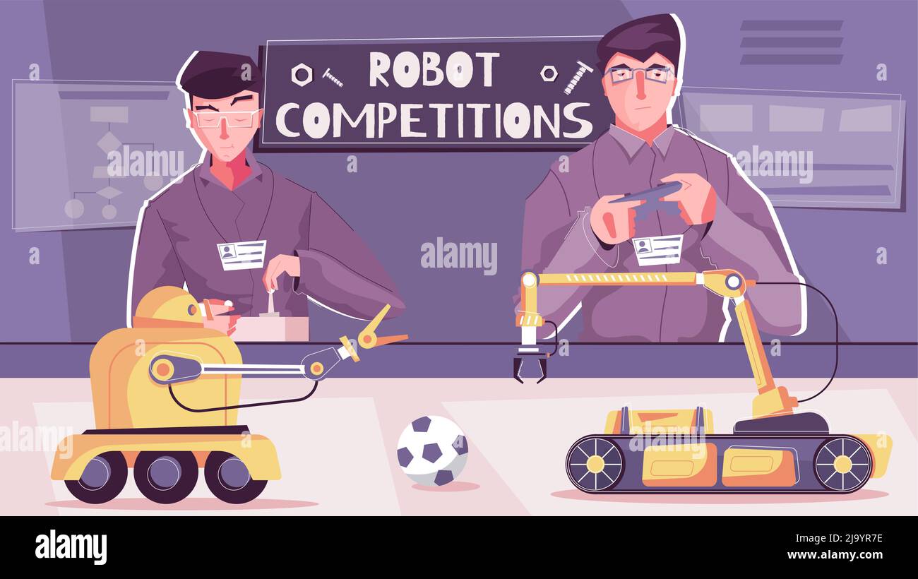 Robot playing football Stock Vector Images - Alamy