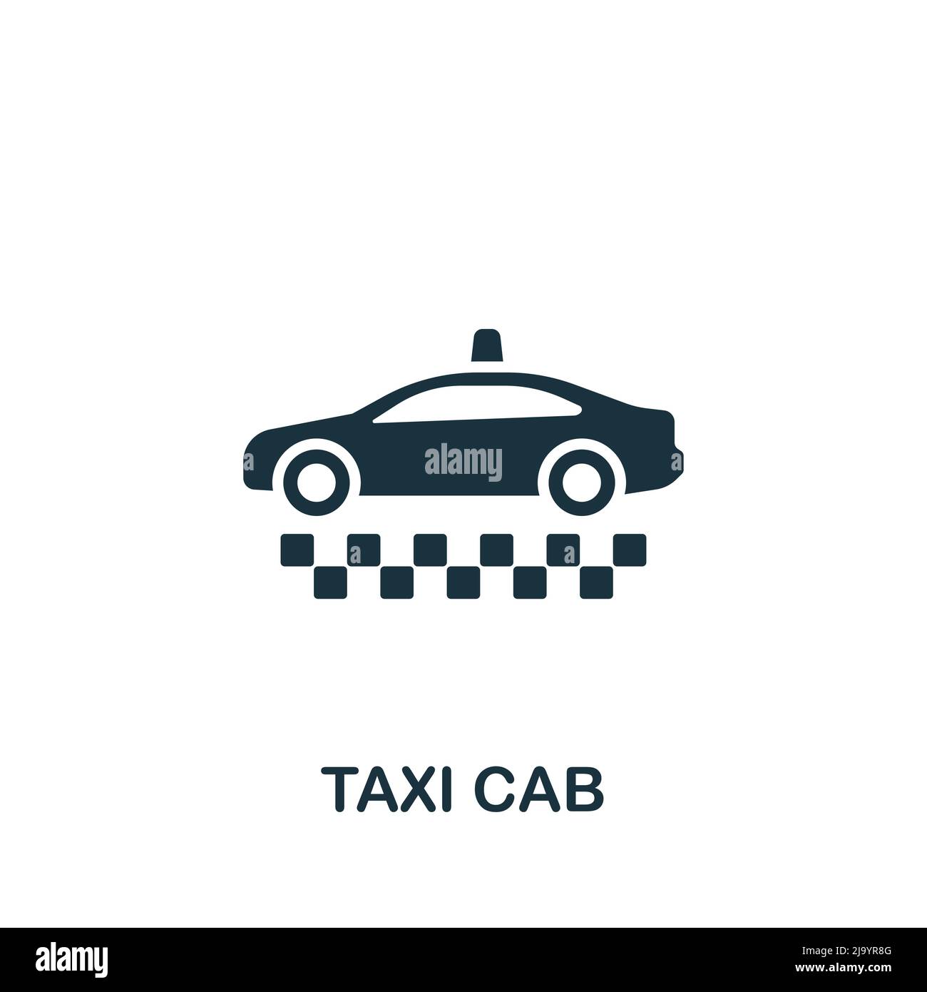 Black Taxi Cab Icon
