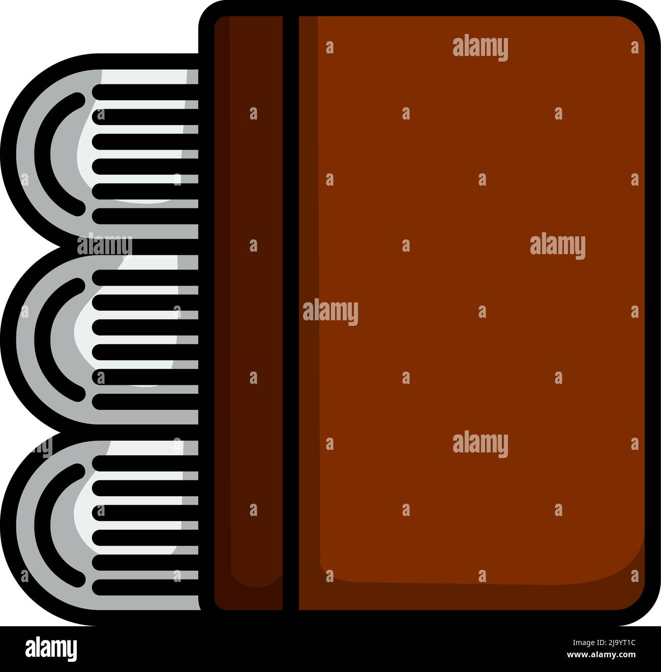 Stack Of Books Icon. Editable Bold Outline With Color Fill Design ...