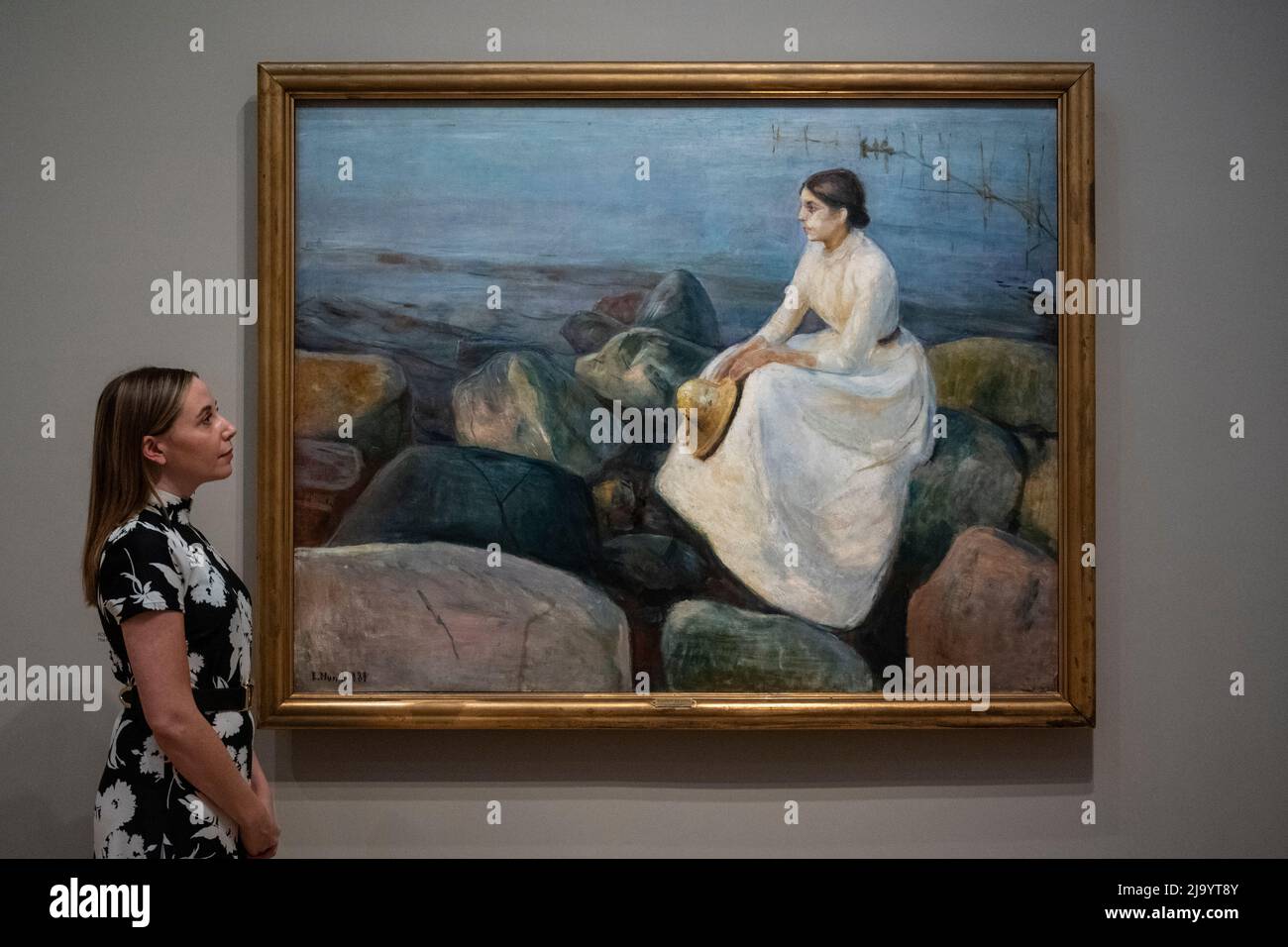 London, UK. 26 May 2022. "Summer night. Inger on the beach", 1889, by ...