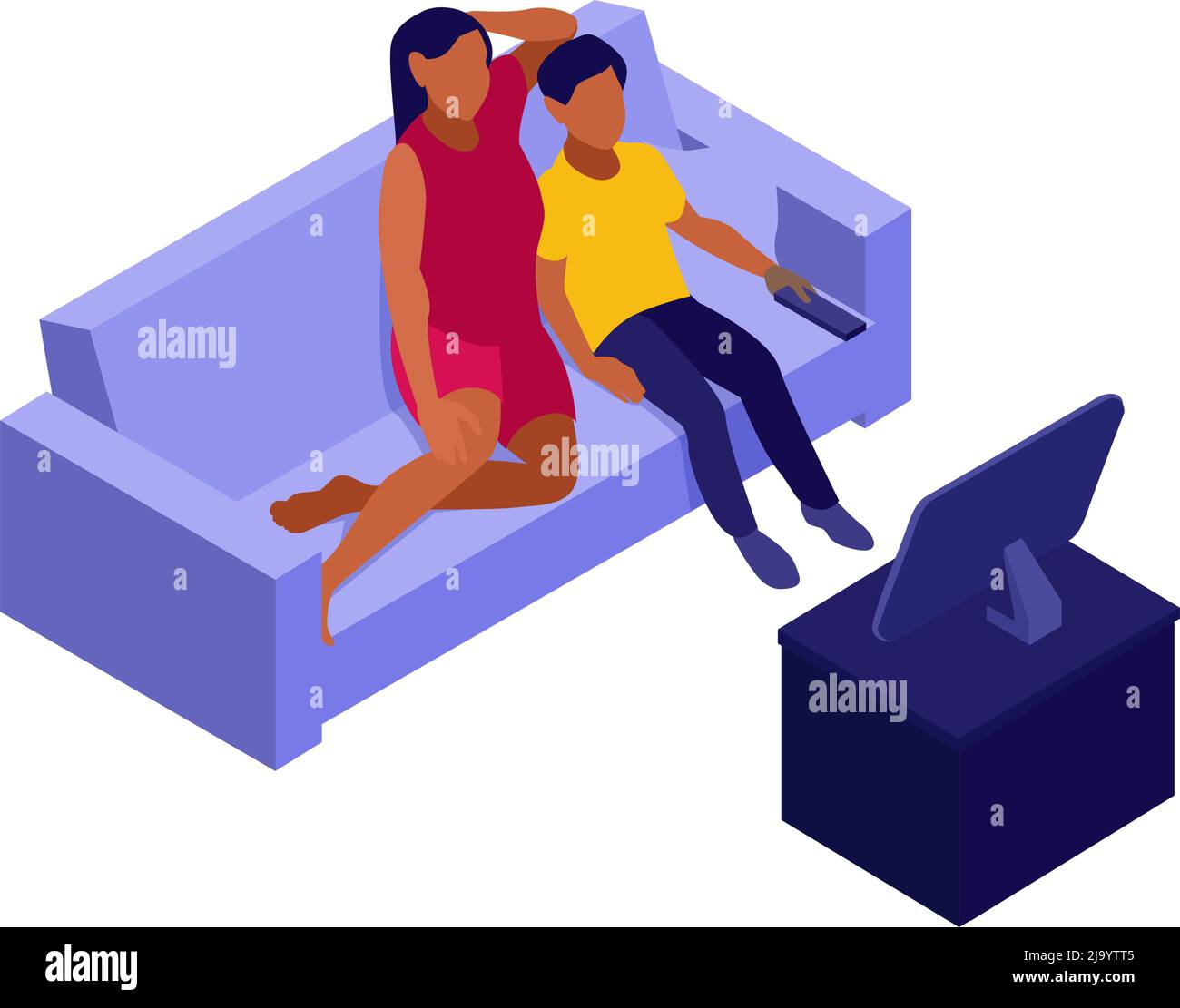 Mother sitting on couch Stock Vector Images - Alamy