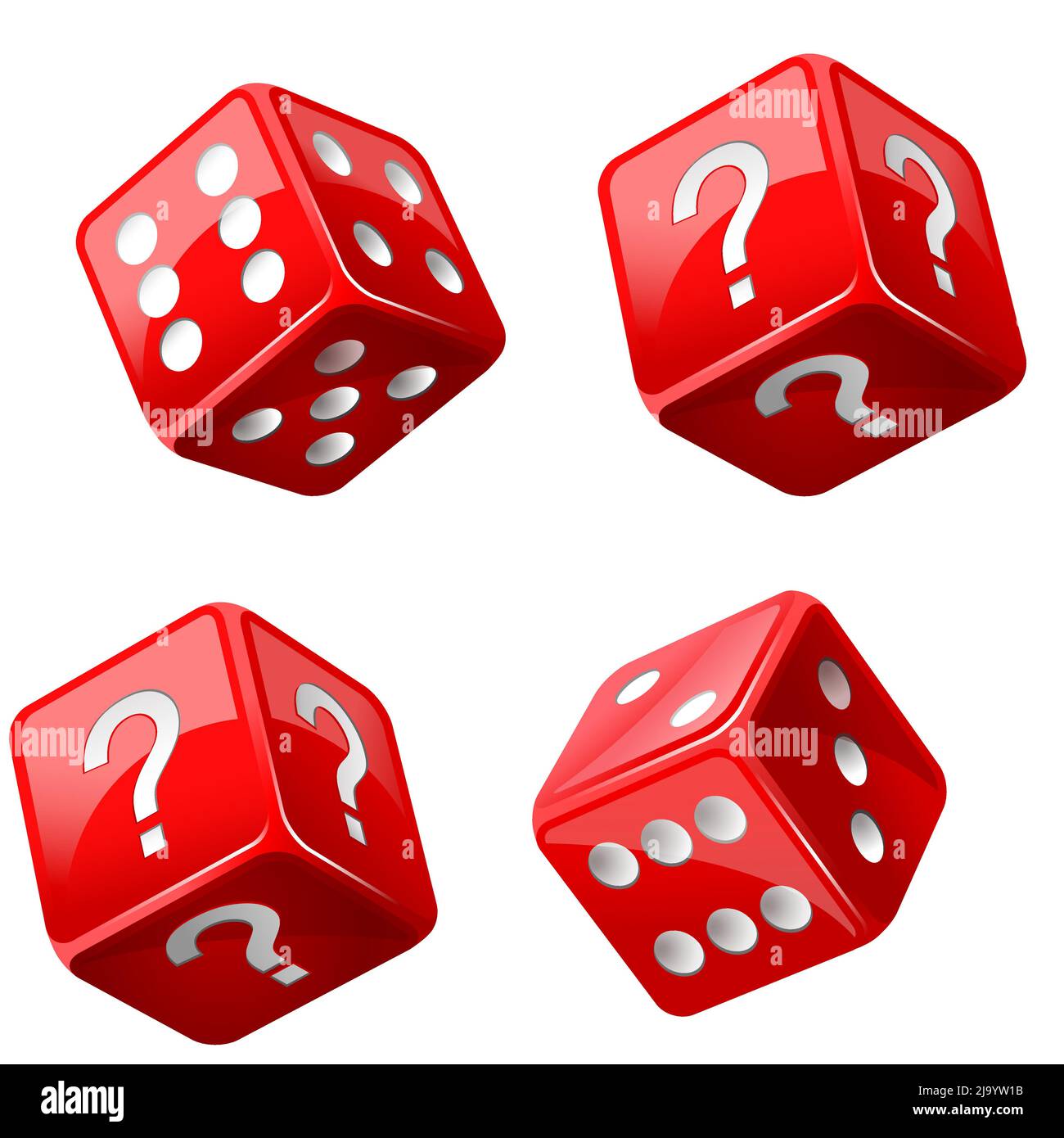 Dice question mark symbol isolated hi-res stock photography and images ...