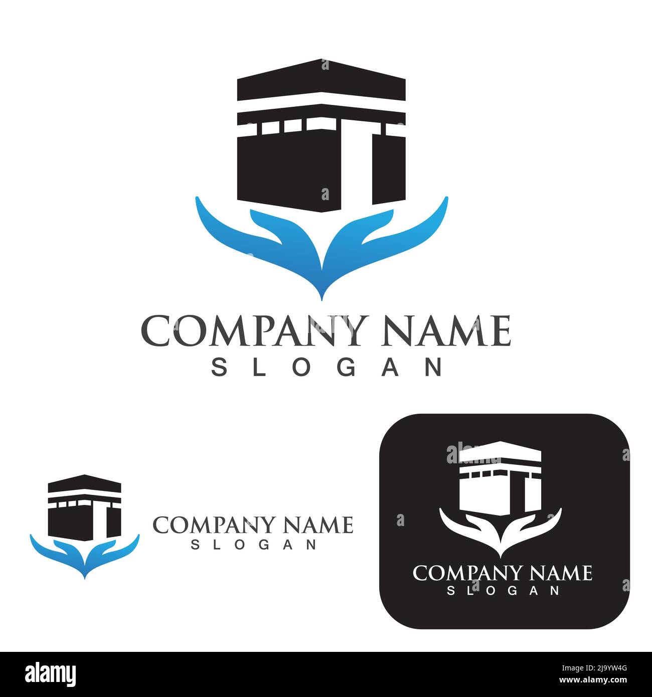 Kaaba logo and symbol vector element Stock Vector Image & Art - Alamy