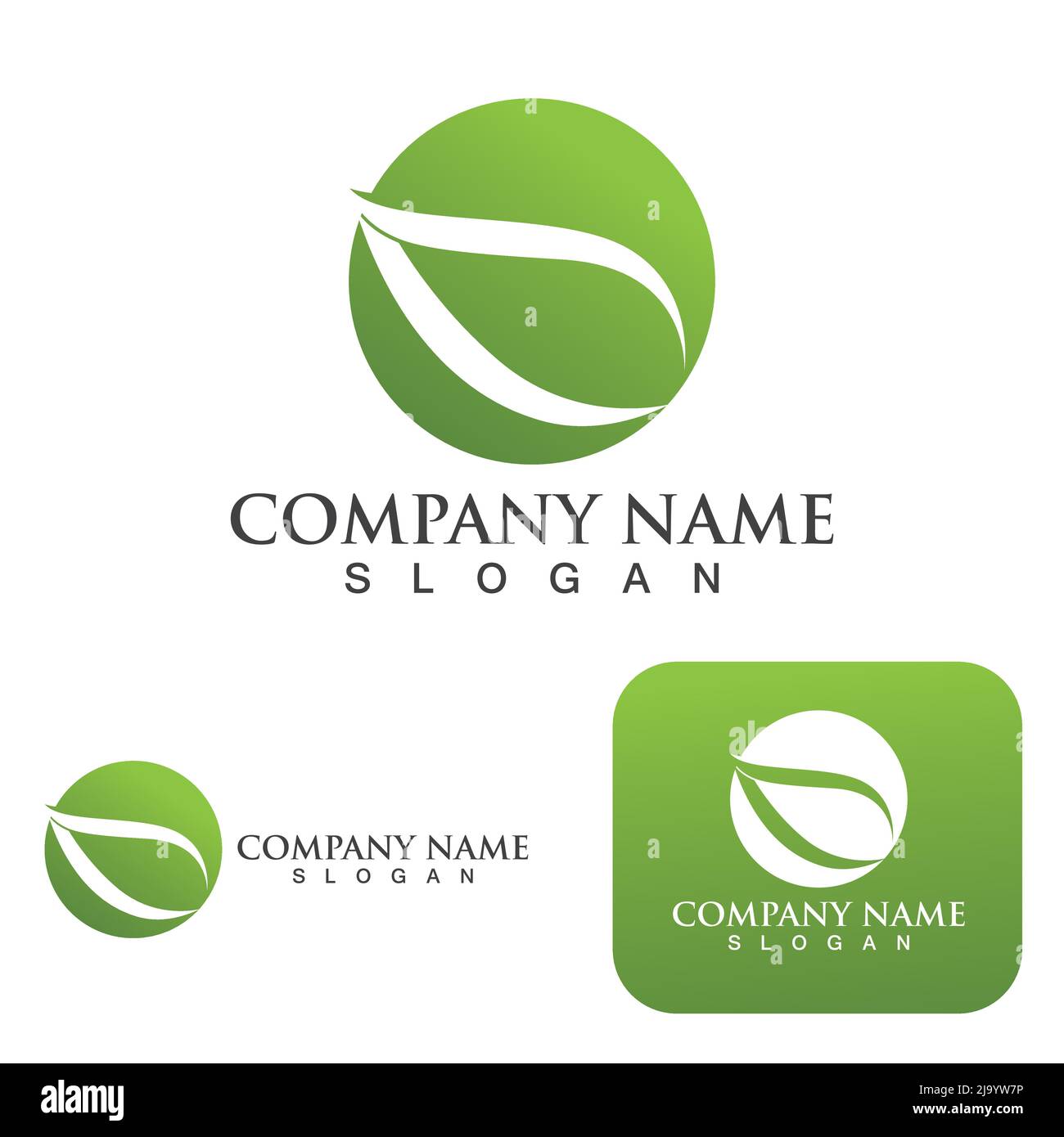 Leaf ecology Green Logo nature element vector Stock Vector Image & Art ...