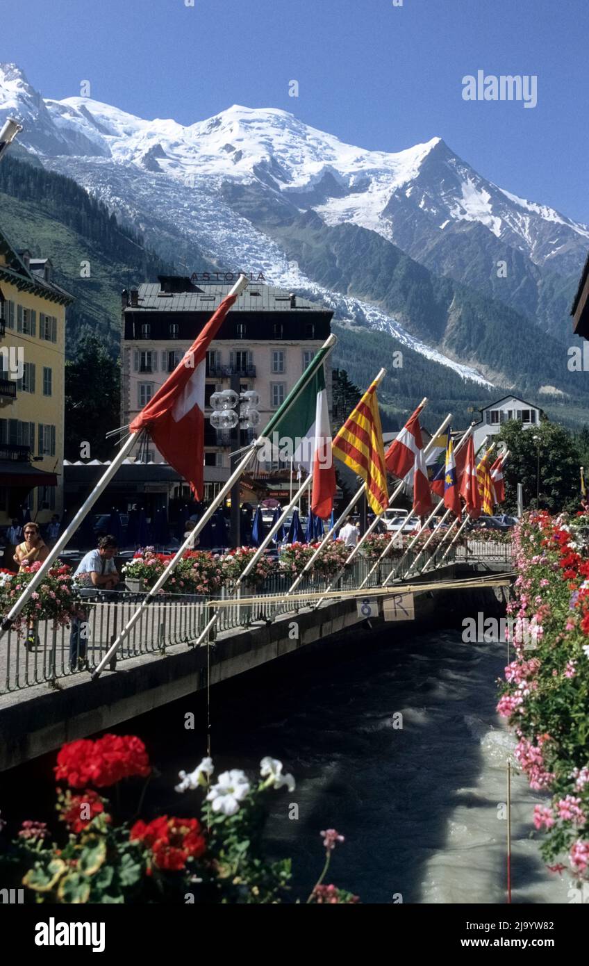 Chamonix mont blanc haute savoie auvergne rhone alpes tal der arve hi ...