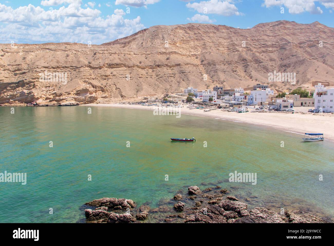 Surrounded by the green waters of the arabic sea, Oman displays dozens ...