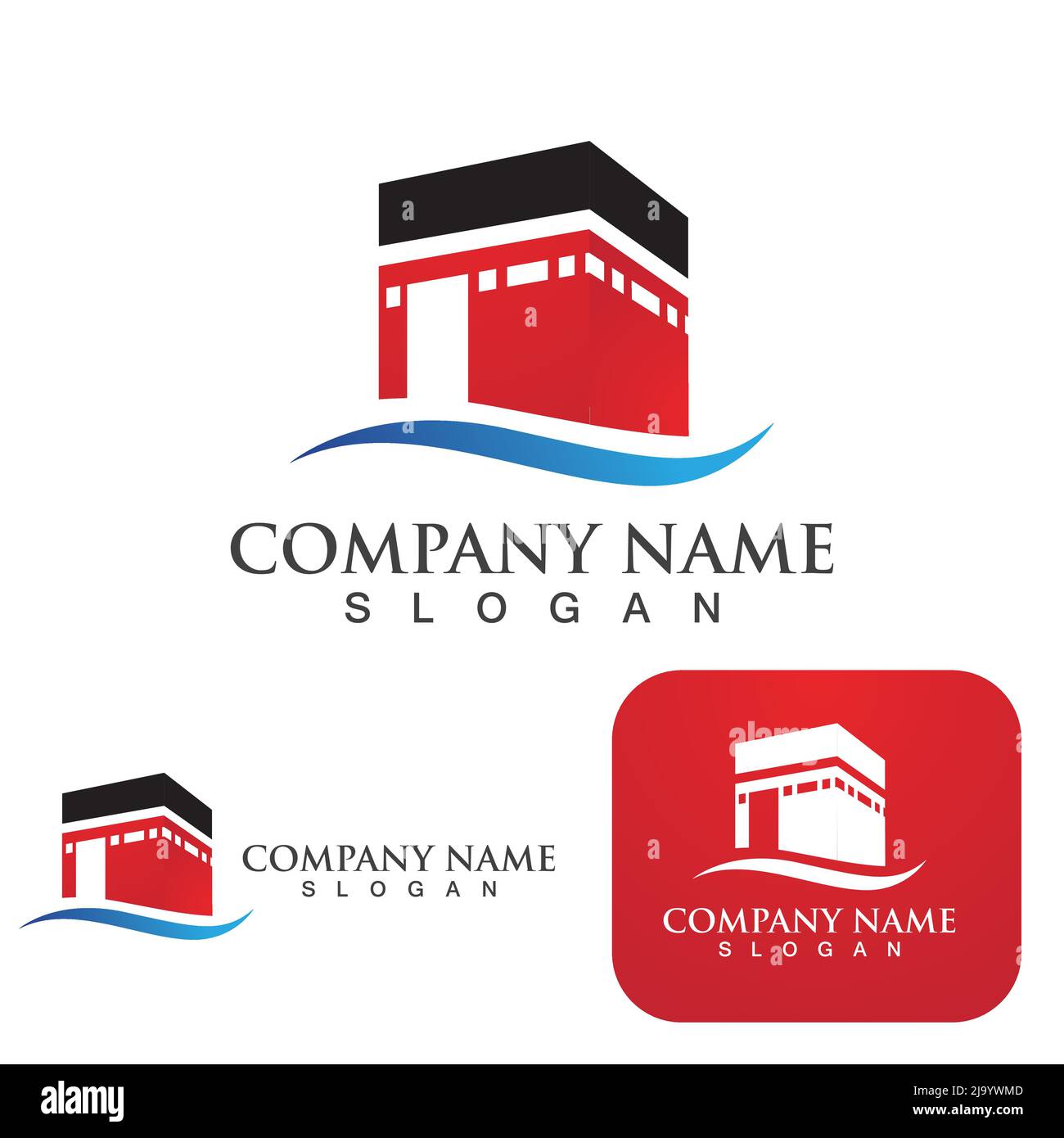 Kaaba logo and symbol vector element Stock Vector Image & Art - Alamy