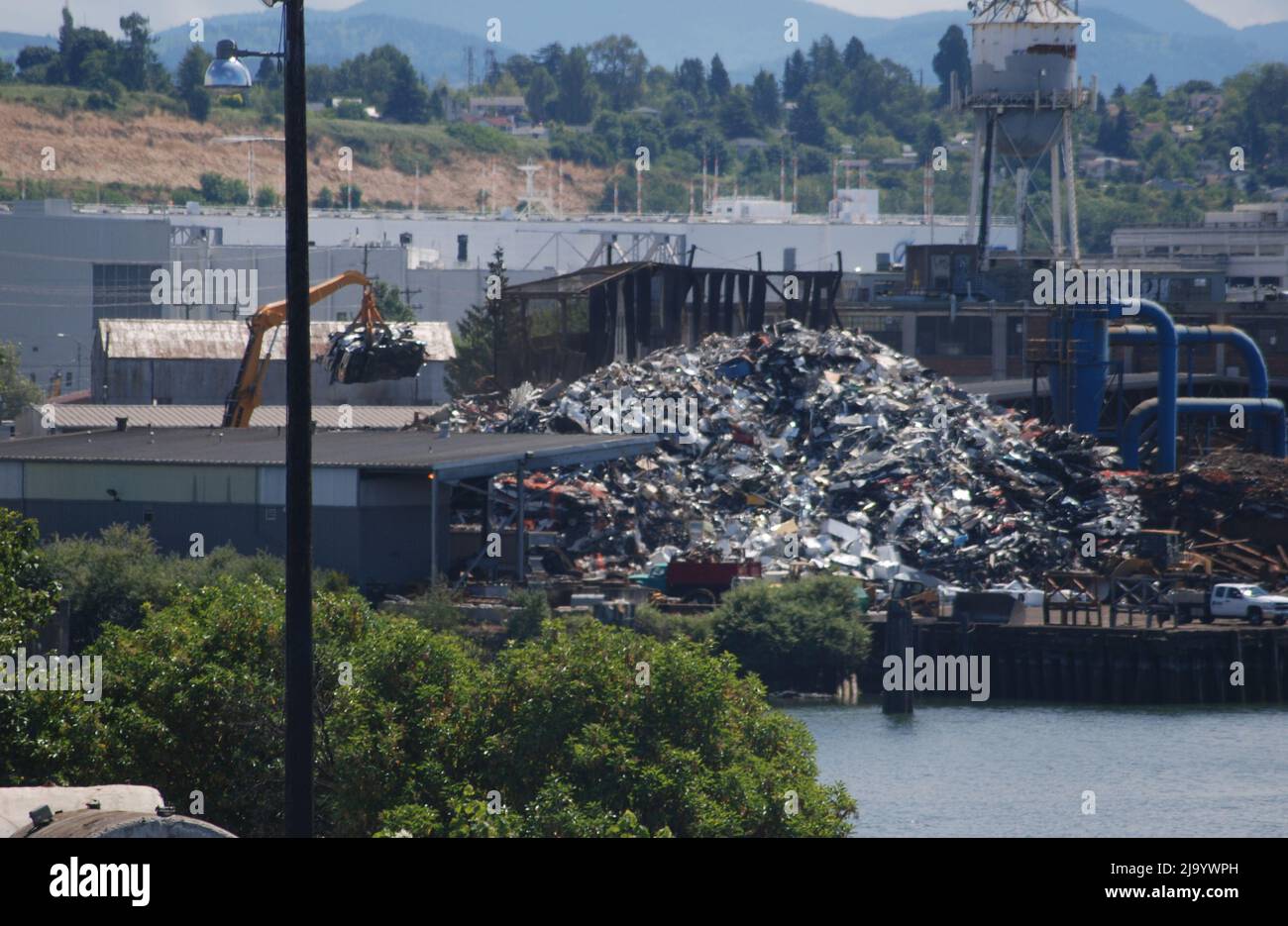Metal Recycling Plant in South Seattle Stock Photo - Alamy