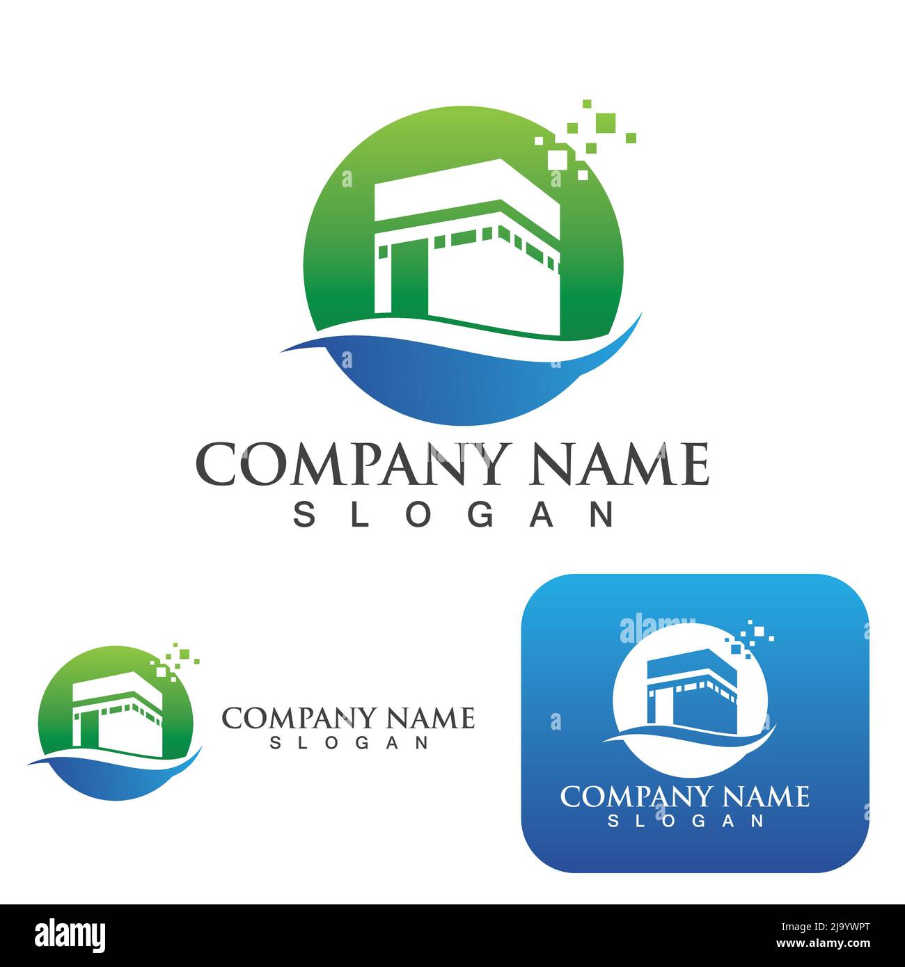 Kaaba logo and symbol vector element Stock Vector Image & Art - Alamy