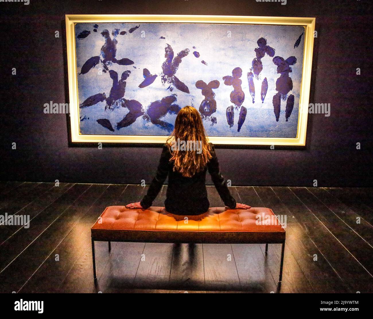 London 26 May 2022 Christies unveiled a Masterpiece by Yves Kleins ...