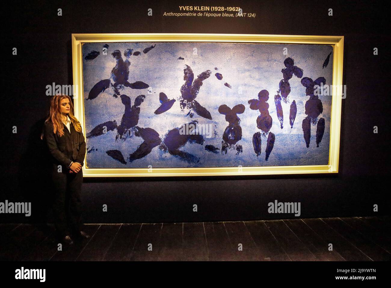 London 26 May 2022 Christies unveiled a Masterpiece by Yves Kleins ...