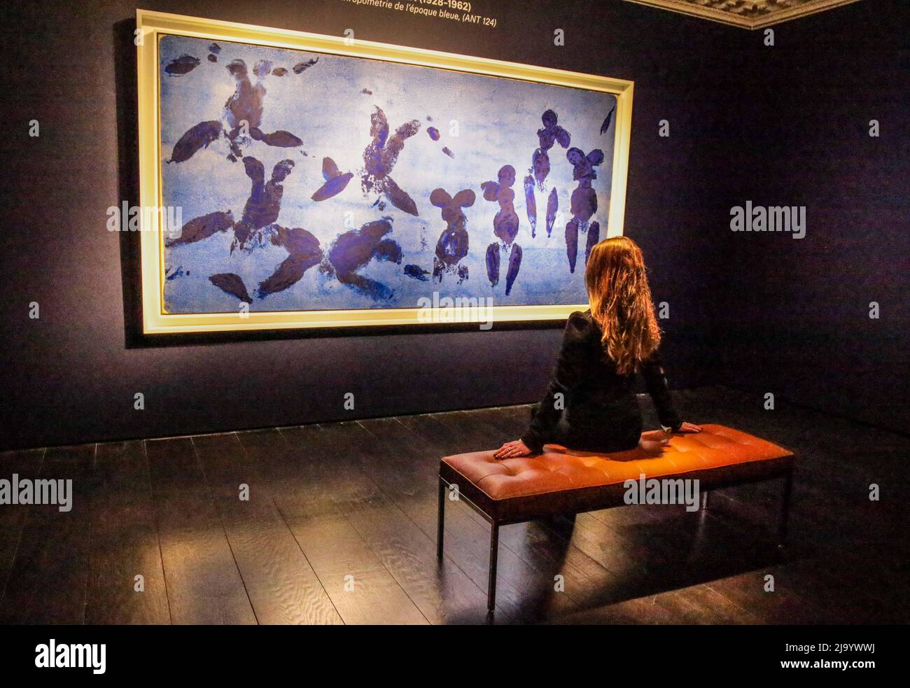 London 26 May 2022 Christies unveiled a Masterpiece by Yves Kleins ...