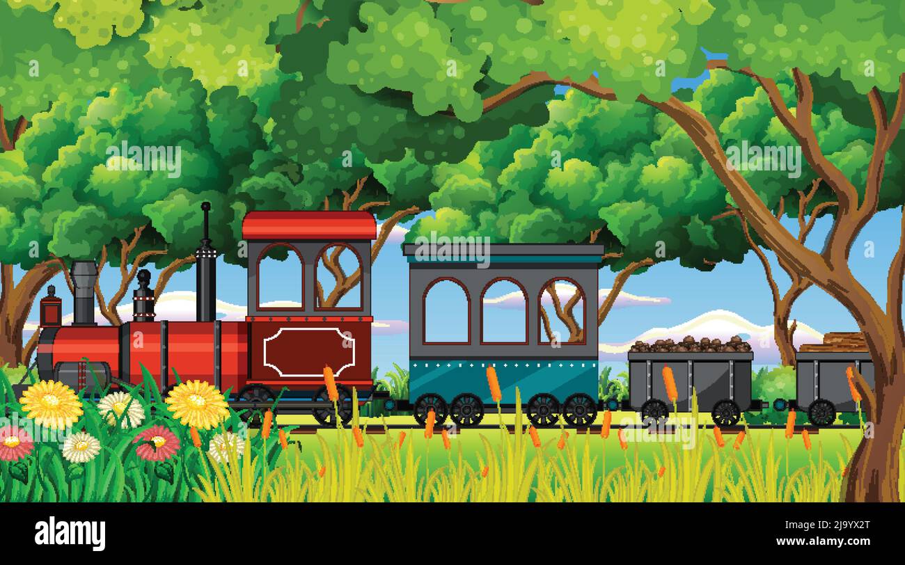 Railway light trail Stock Vector Images - Alamy