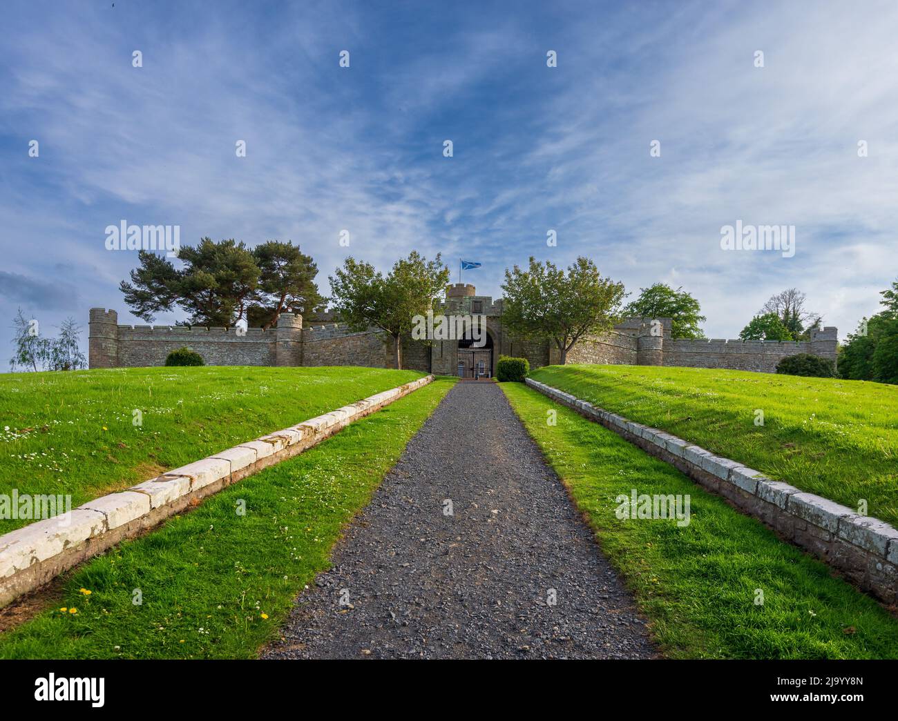 Jedburgh Castle and Jail, the jail was built on the site of the old ...