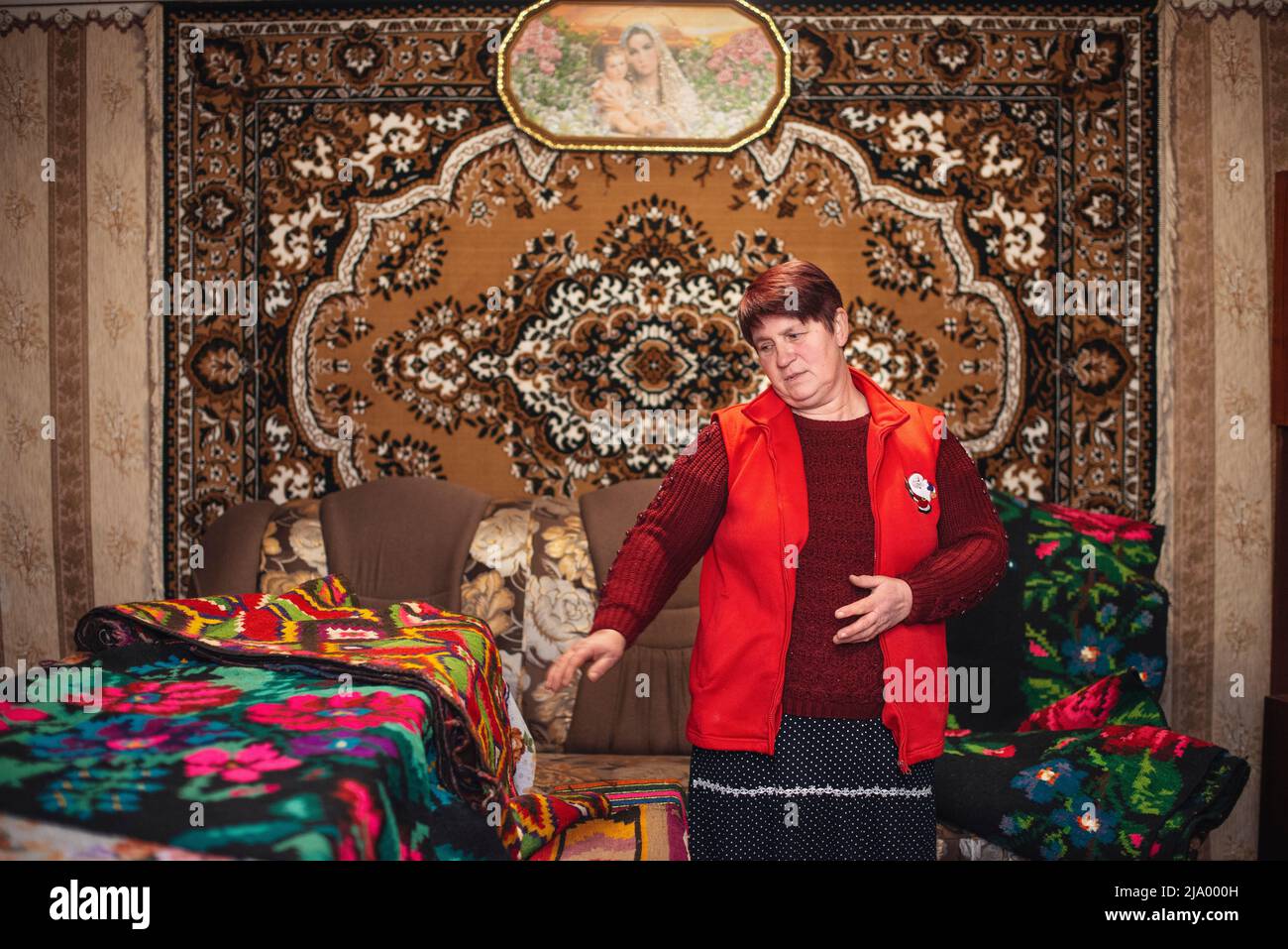 The women of Stina village preserve the ancient Ukrainian traditions of weaving, Stina village ...