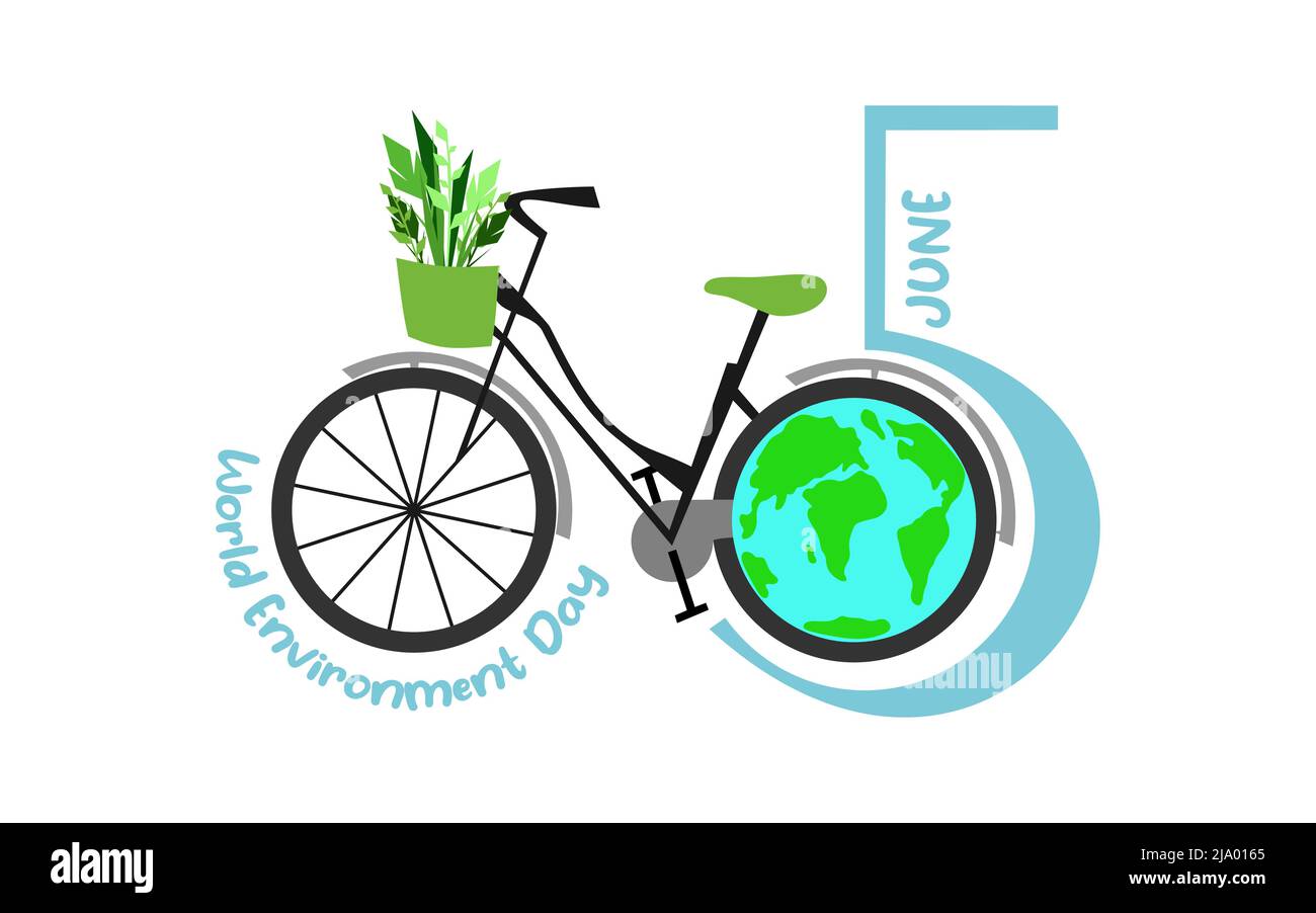Creative Poster Or Banner Of World Environment Day. Go Green oand go ...