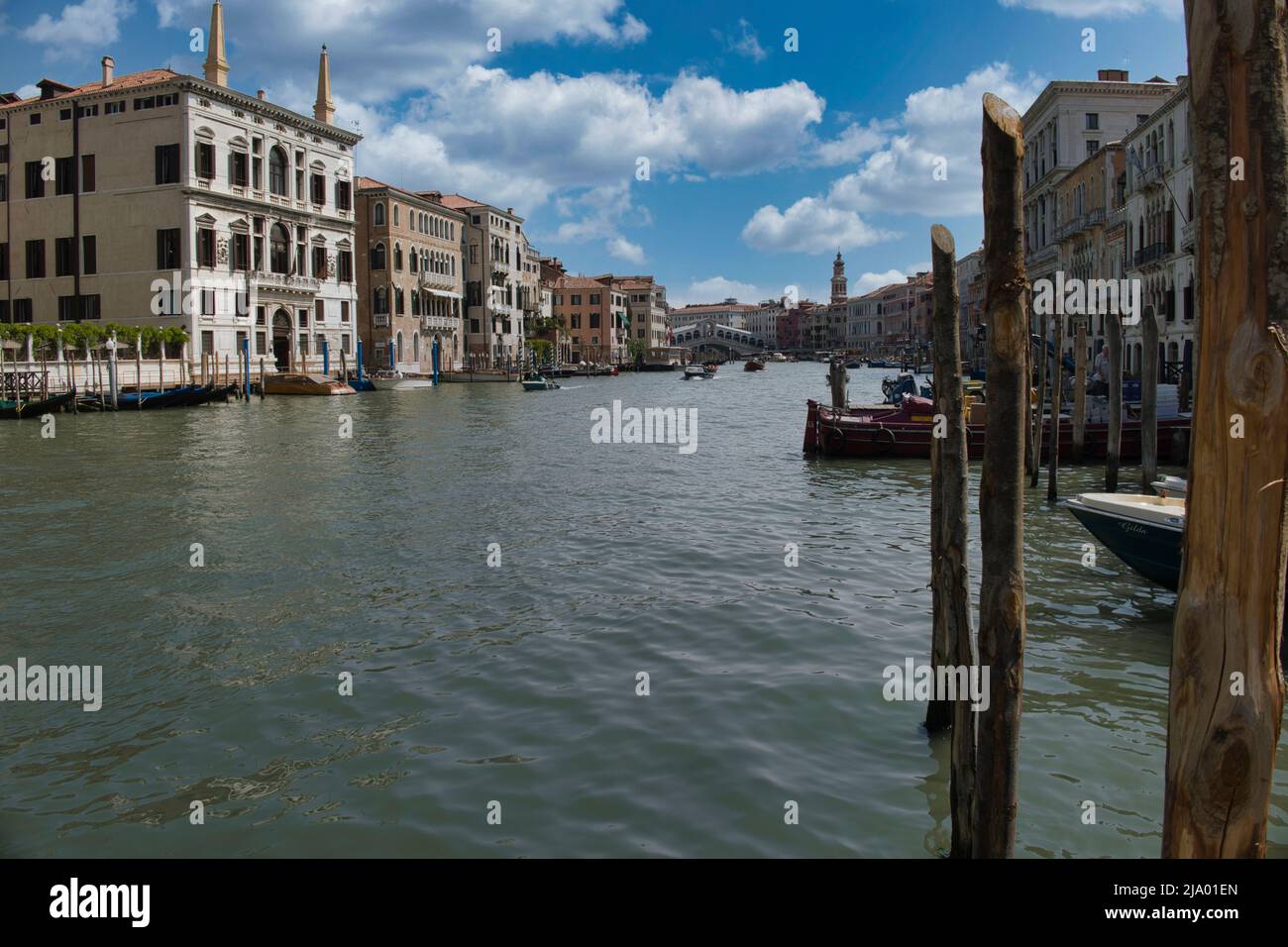Blue skies over the canal hi-res stock photography and images - Alamy