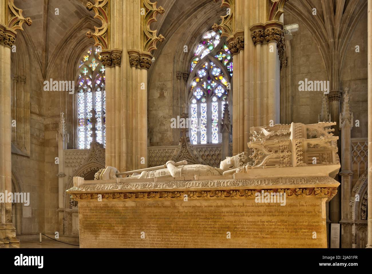 tomb of King John I of Portugal and his wife Philippa of Lancaster in ...
