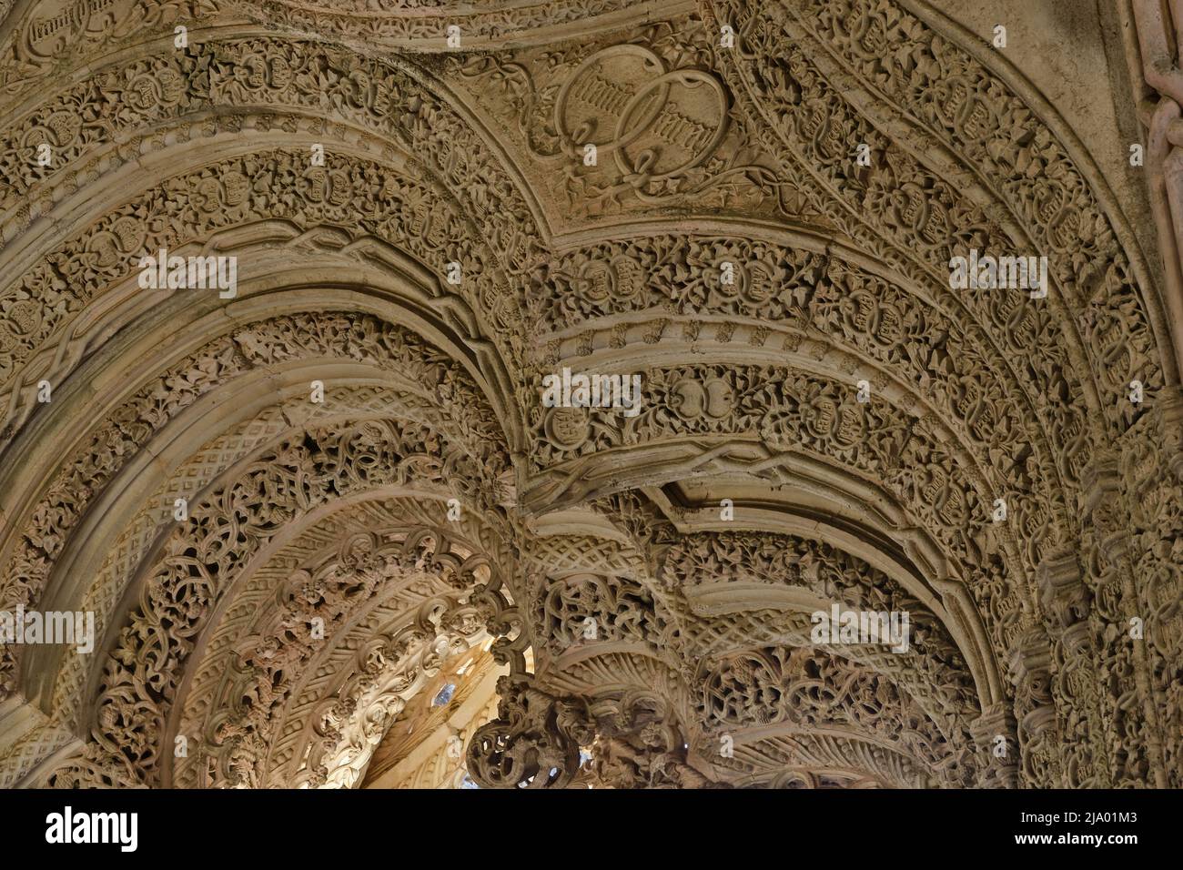 arches, vaults and pillars in Interior of the Unfinished chapels in ...